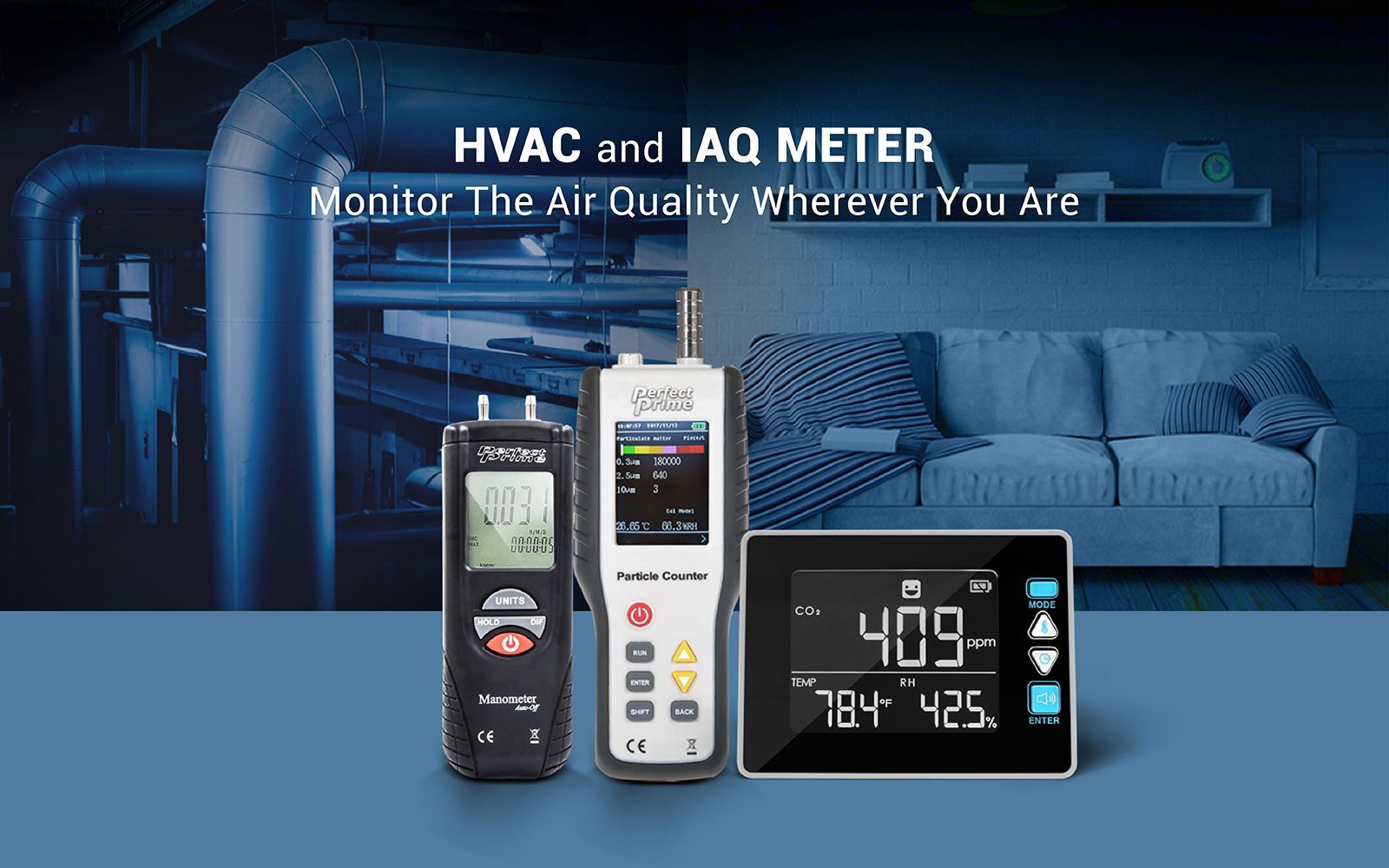 PerfectPrime: Indoor and Outdoor Air Quality Meters